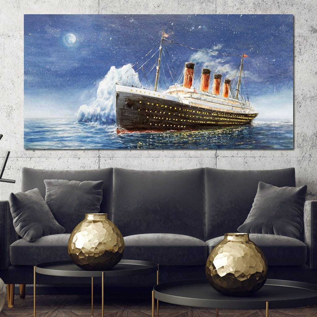 Titanic Art Print: Nautical Ocean Painting | Maritime Ship Wall Art ...