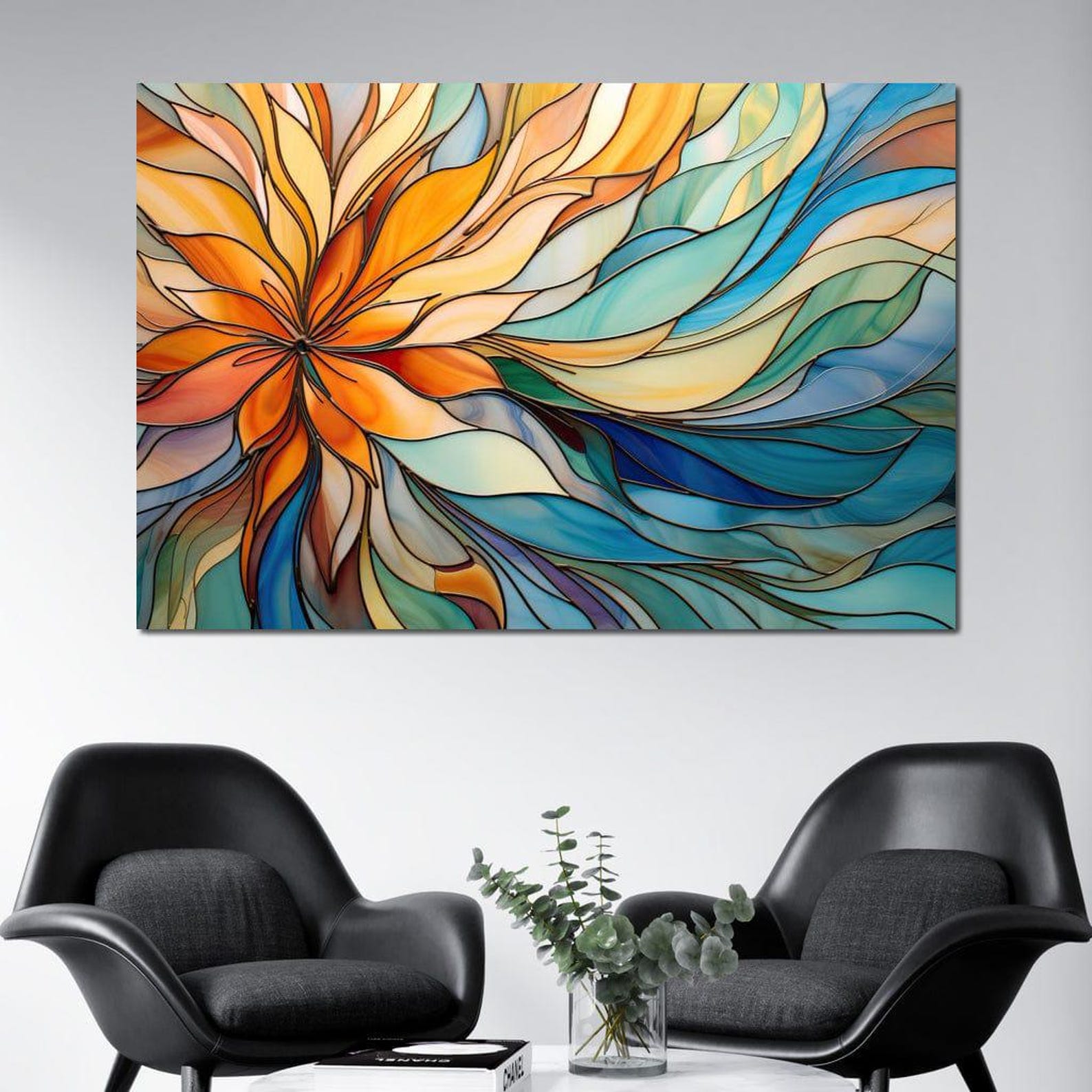 Amber Waves of Petal Patterns - Cole Williams | Vibrant Floral Wall Art ...