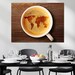 World Map Coffee Cup: Coffee Themed Wall Art | World Map Decor | Travel ...