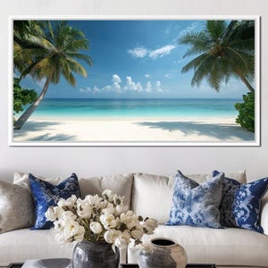 Tropical Tranquility Shoreline: Beach Wall Art | Coastal Decor | Ocean ...