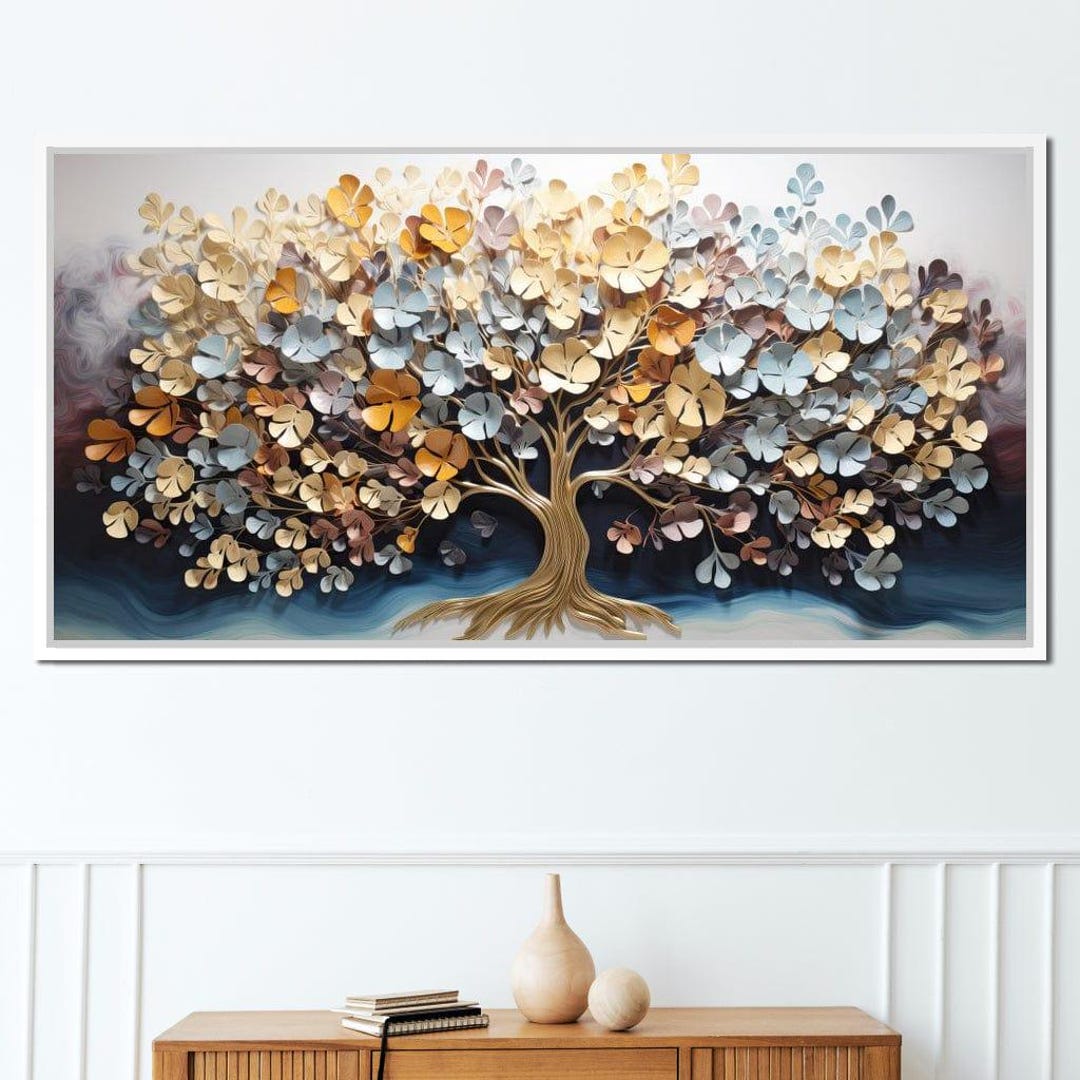 Branching Beauty: Abstract Tree Art, Nature Inspired Wall Decor, Multi ...