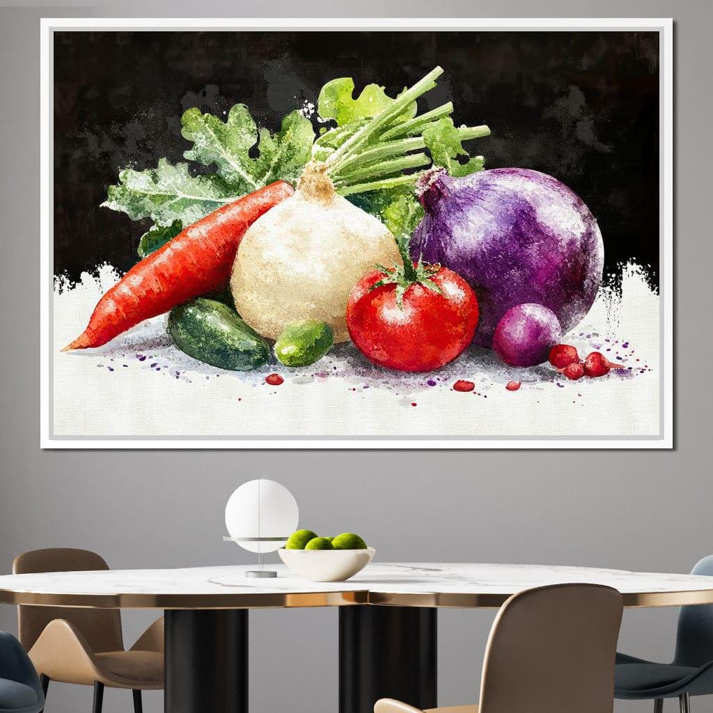 Fresh Veggies Harvest: Colorful Kitchen Home Decor | Organic Produce ...