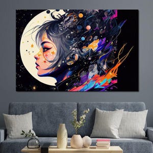 Dreams 25 Tanni Cylon: Psychedelic Space Art Print, Colorful Home Decor ...