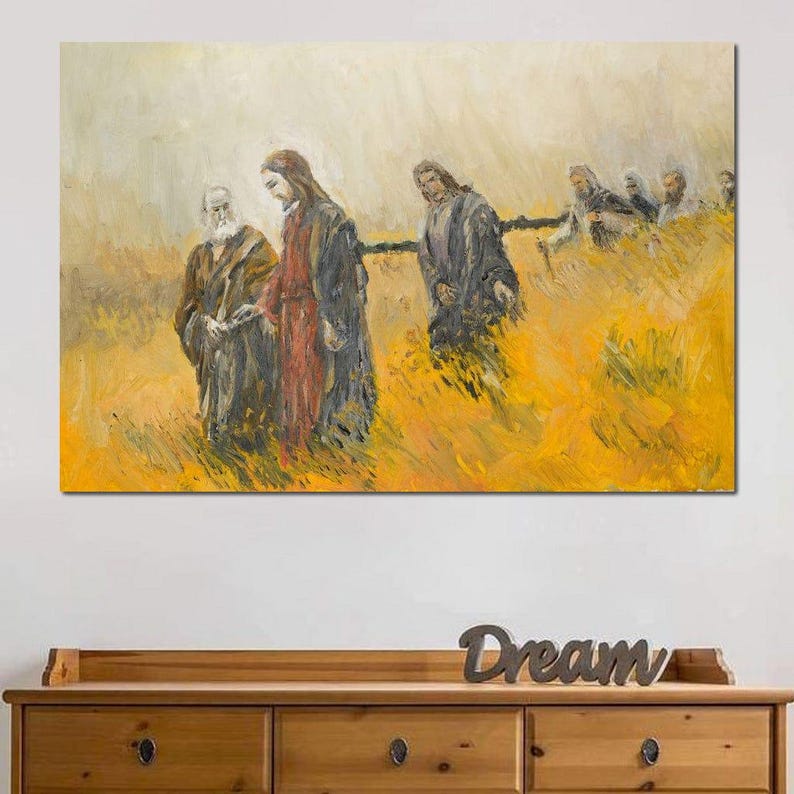 Religious Scene: Christian Art | Biblical Themes | Spiritual Decor ...