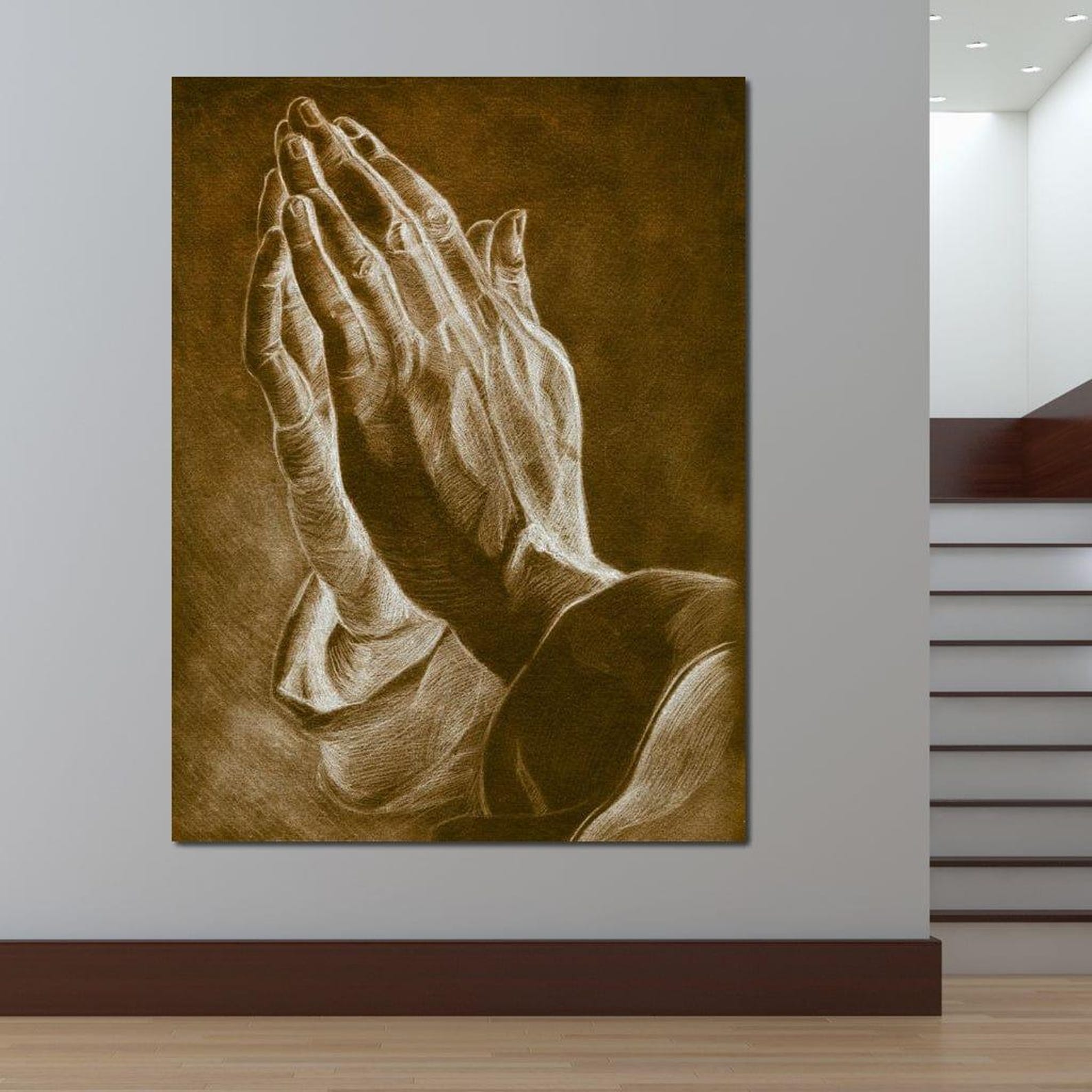 Praying Hands: Faith Wall Art | Religious Home Decor | Spiritual ...