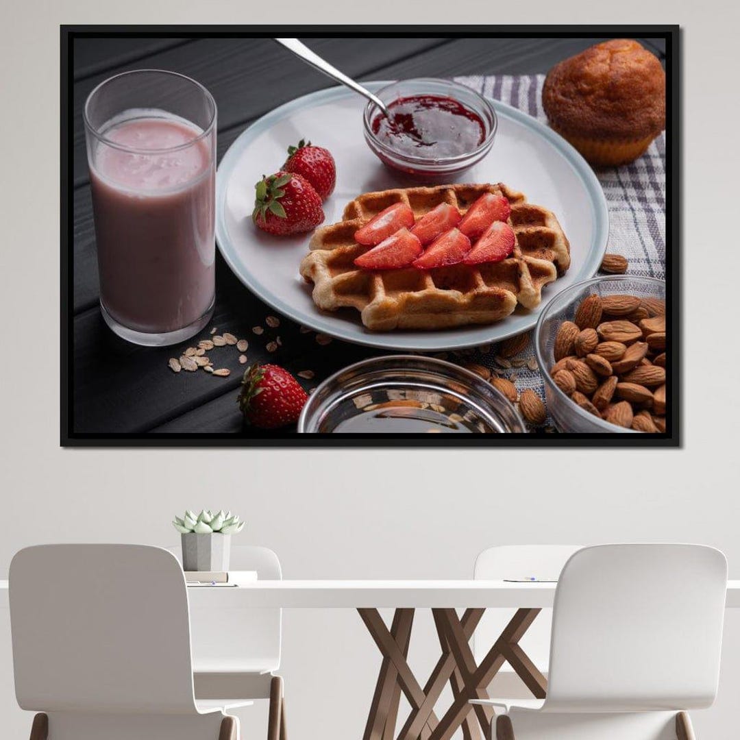 Homemade Waffles: Breakfast Decor | Kitchen Wall Art | Food Photography ...