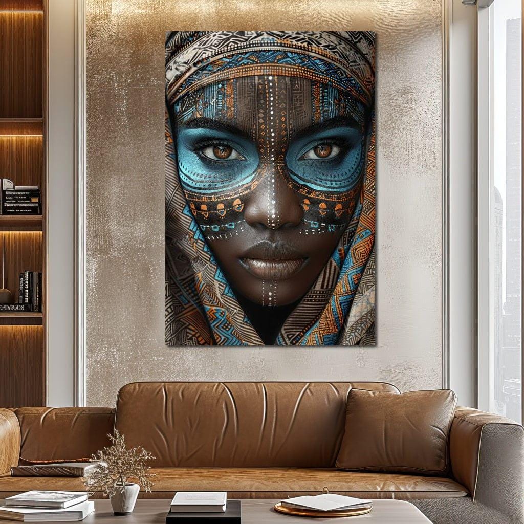Tribal Beauty Unveiled: Ethnic Portrait Wall Art | African Style Decor ...