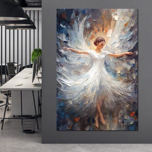 Muse of Motion: Dance Artwork | Ballet Painting | Ethereal Angelic ...