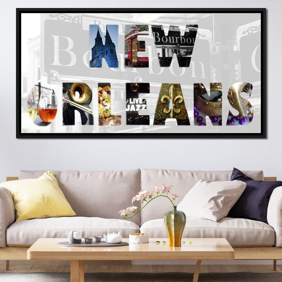 New Orleans Display: Jazz Theme Wall Art | French Quarter Decor ...