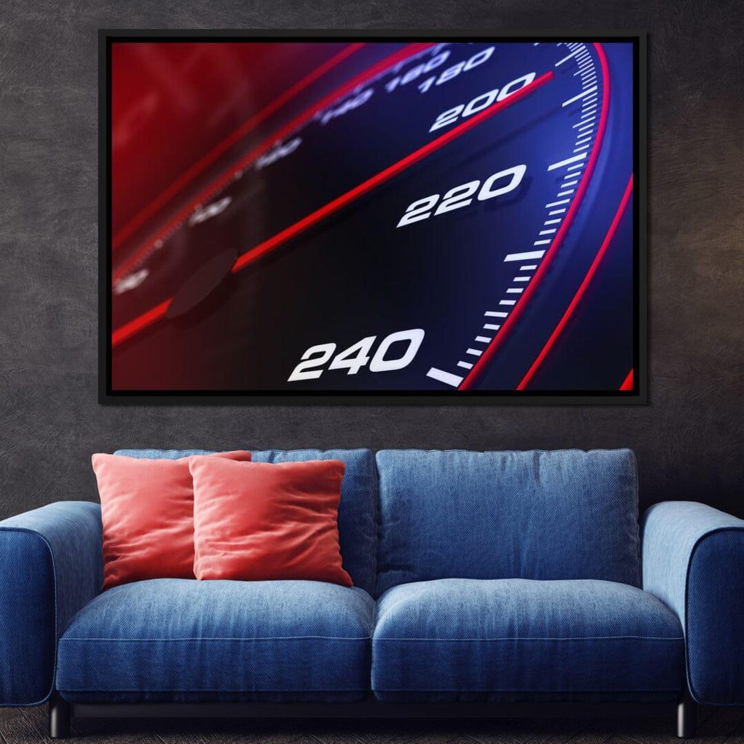 Speedometer: Speedometer Art, Wall Art, Modern Decor, Car Aesthetic ...