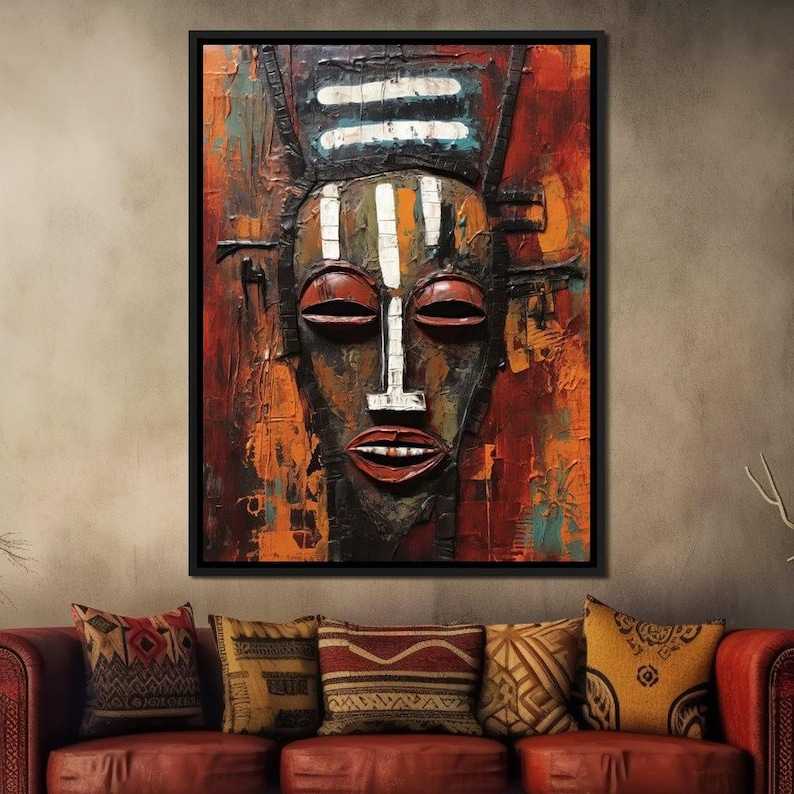 Tribal Mask 02 - Sakeem Gibbs: African Art | Bold Colors | Ethnic ...