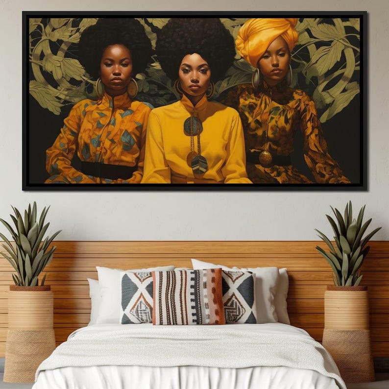 My Sisters - Sakeem Gibbs: African American Women Wall Art | Fashion ...