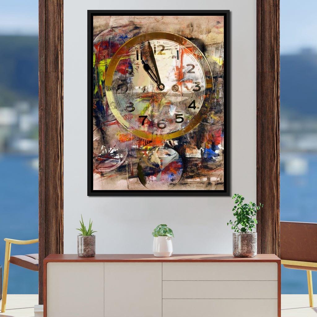 Art Clock: Modern Wall Art | Colorful Clock | Psychedelic Abstract ...