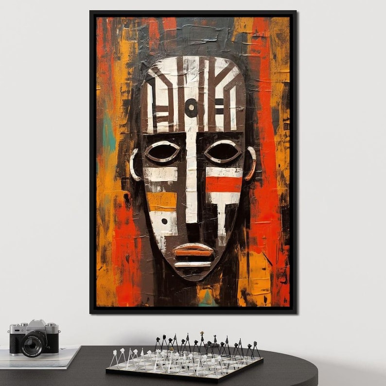 Tribal Mask 13 - Sakeem Gibbs: African Wall Art | Cultural Decor | Bold ...