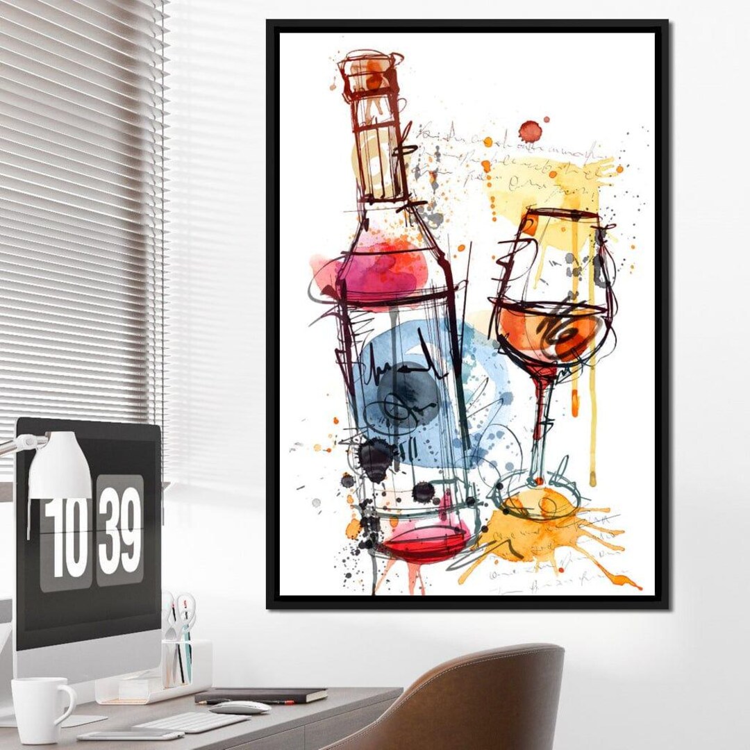 Red Wine Splash: Vibrant Wall Art | Wine Decor | Artistic Print ...