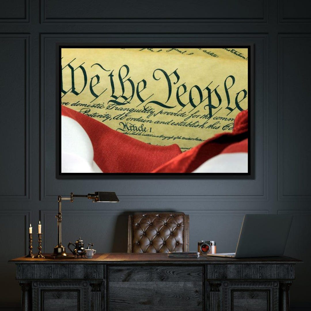 The Constitution: Document Art | American History | Patriotic Decor ...