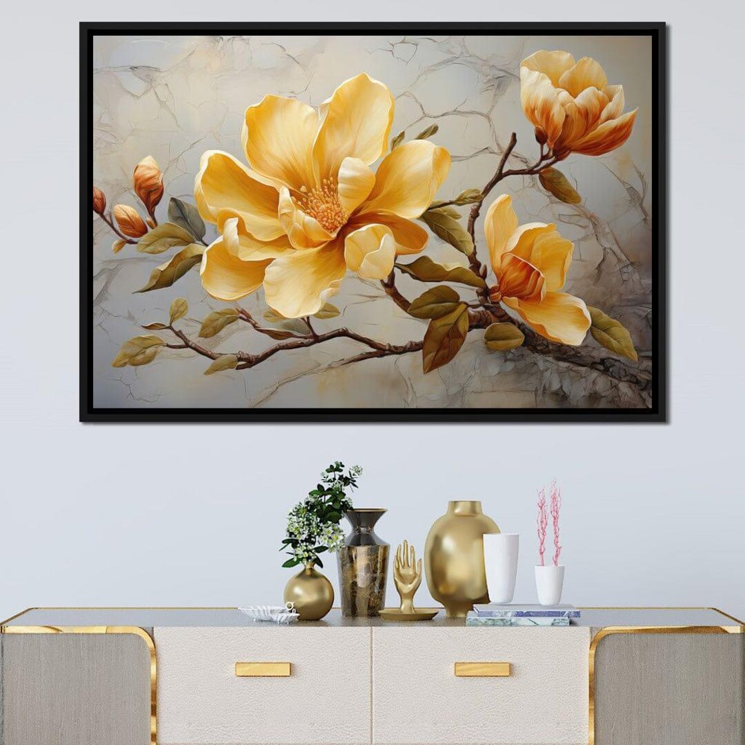 Yellow Magnolia Tree 3 - Wildrose Creations: Floral Wall Art, Botanical ...