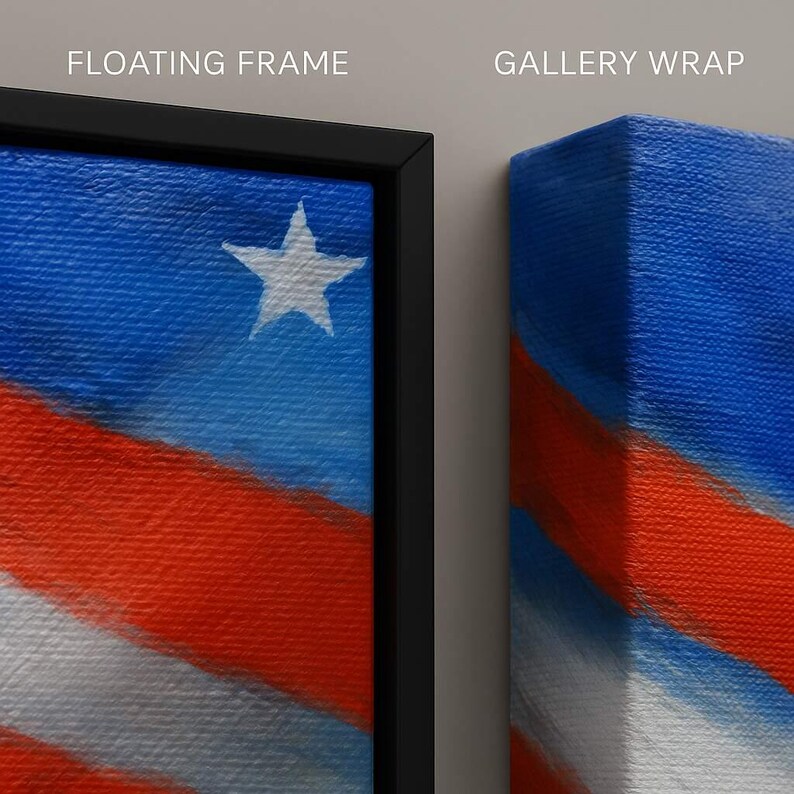 Patriotic Flame Essence: USA Flag Candle Art | Cozy Home Decor | Red ...