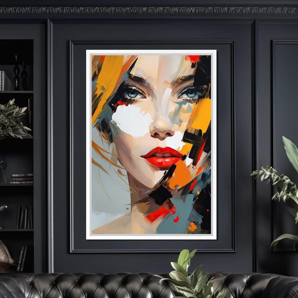 Expressive Contemplation Vivid Notions | Bold Colors, Abstract Female ...