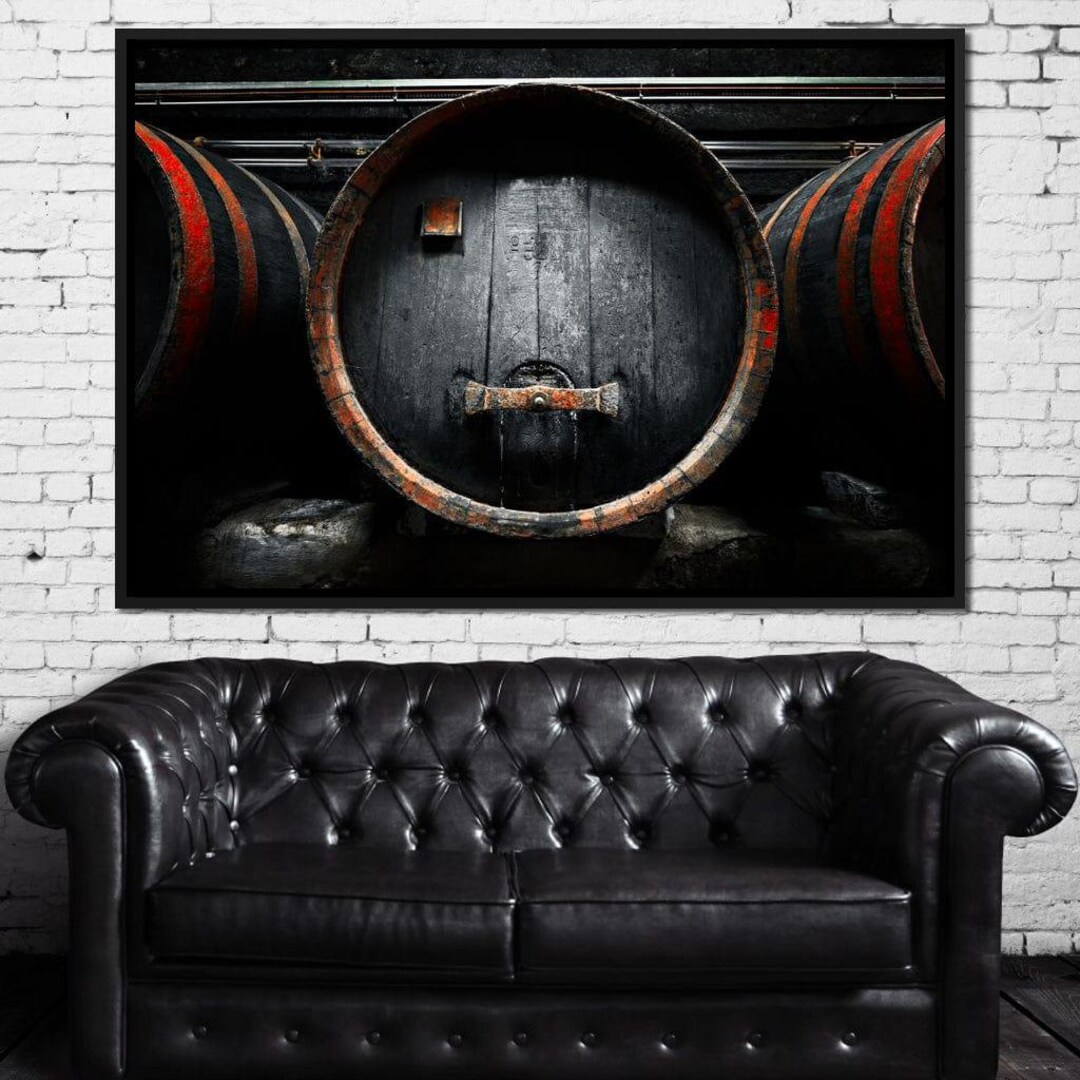 Traditional Wood Barrel: Home Decor | Rustic Decor | Vintage Wall Art ...