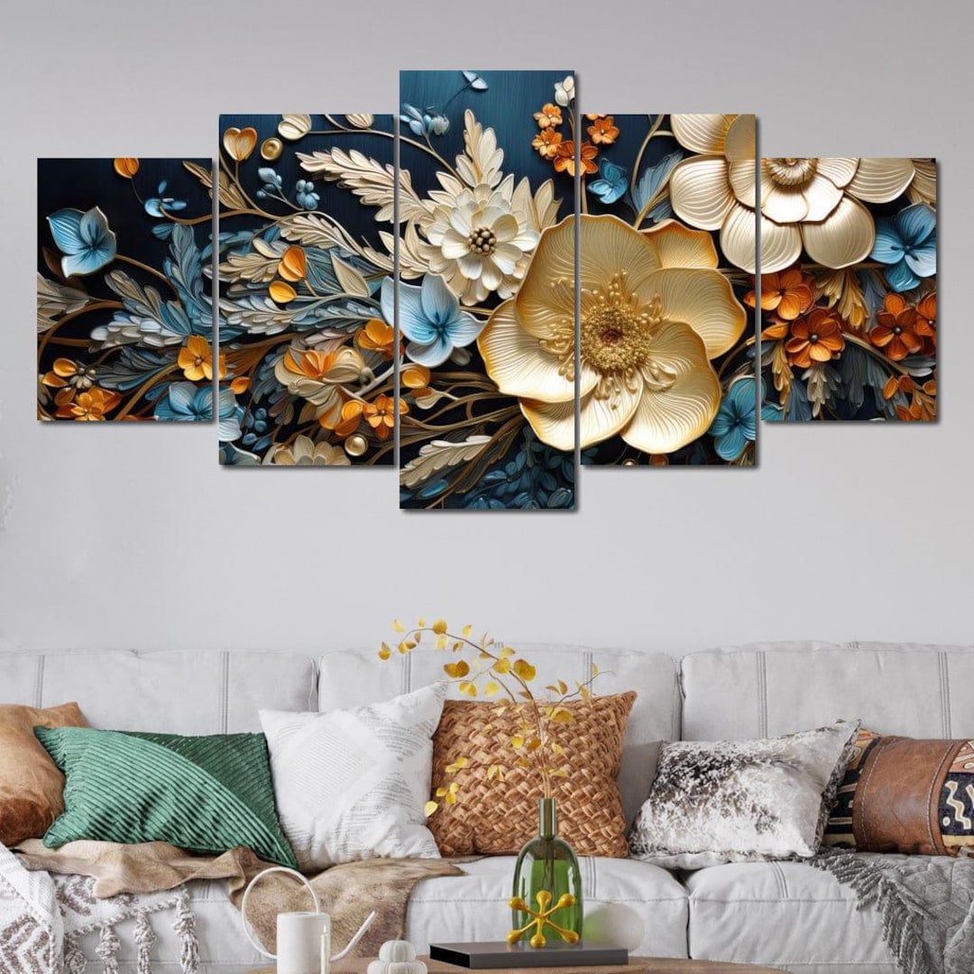 Dreamy Flower Garden: Floral Wall Art | Modern Decor | Botanical Print ...