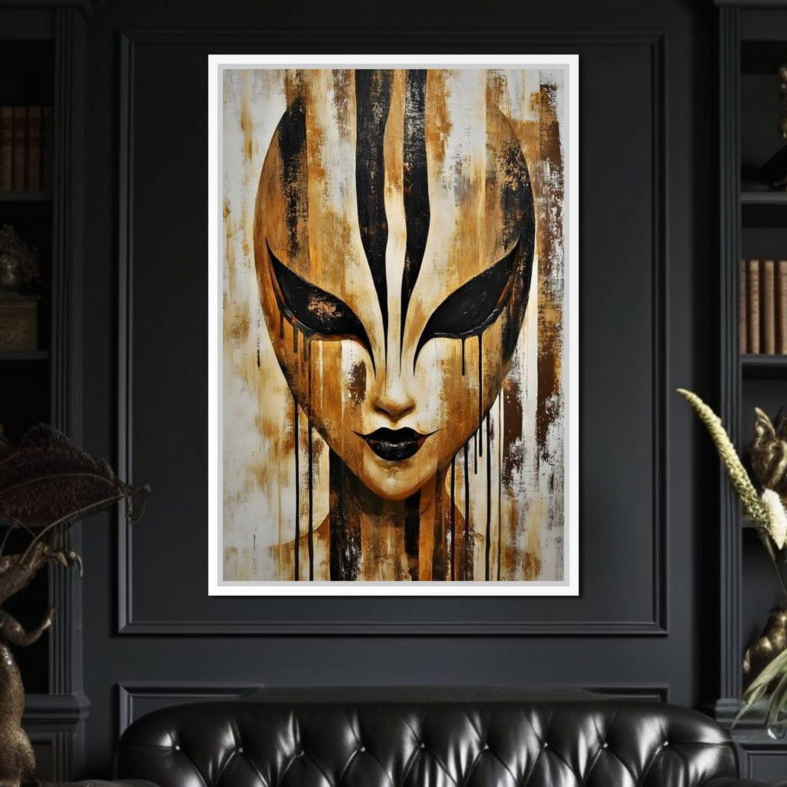 Veiled Enigma Essence: Home Decor | Mysterious Art | Dark Fantasy ...