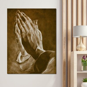 Praying Hands: Faith Wall Art | Religious Home Decor | Spiritual ...