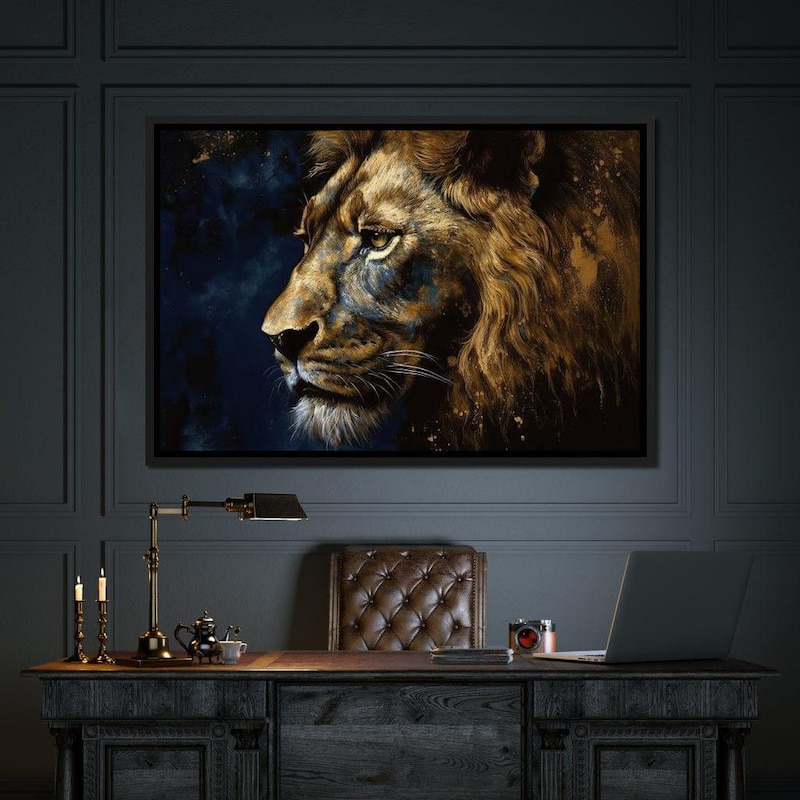 Lion Portrait - Etsy