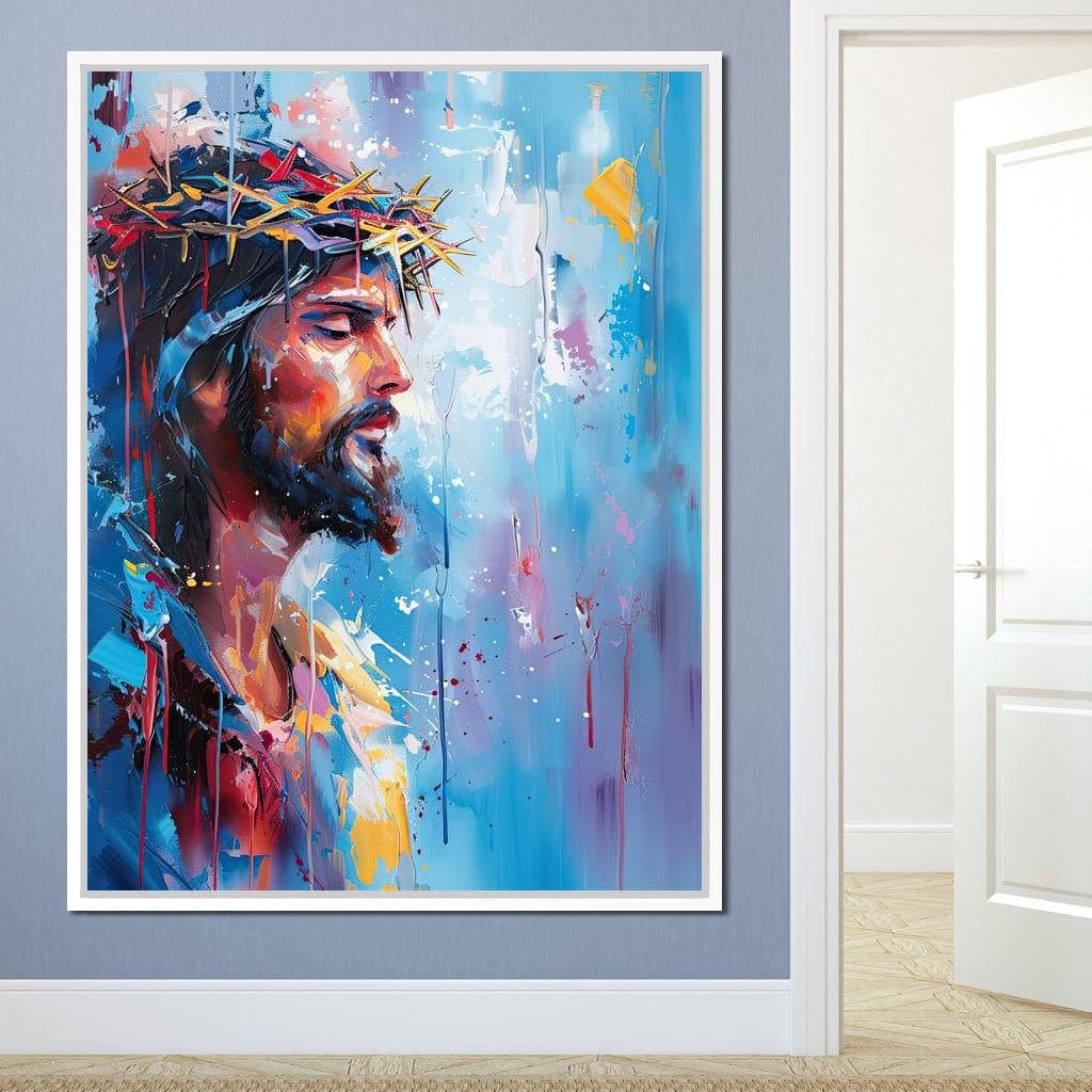 Sorrowful Jesus Reverie in Color: Christian Art Religious Wall Décor ...