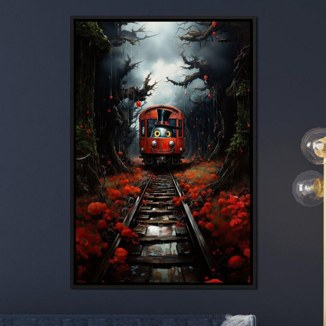 Monster Train: Whimsical Art Print | Fantasy Train Home Decor ...