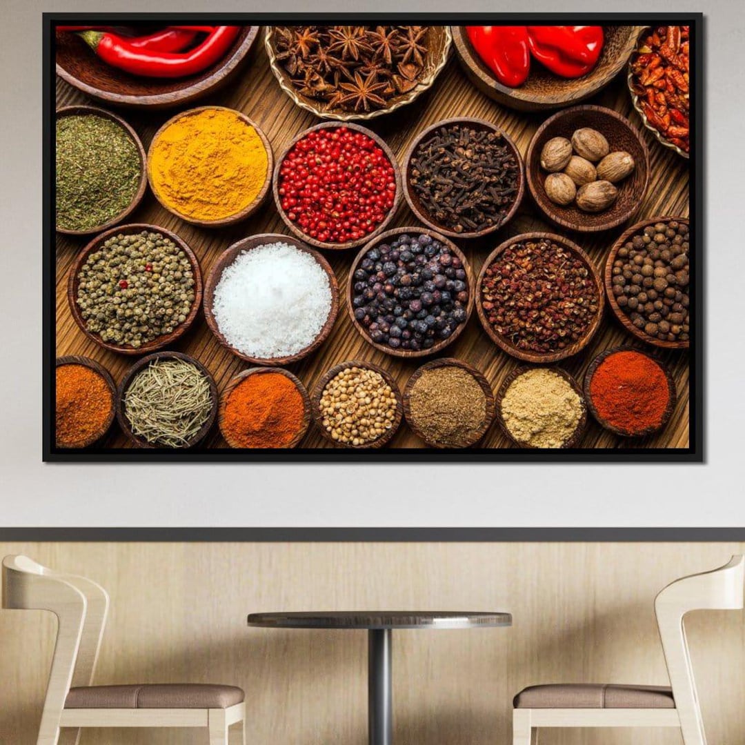 World Spices: Culinary Decor | Spice Wall Art | Colorful Spices ...