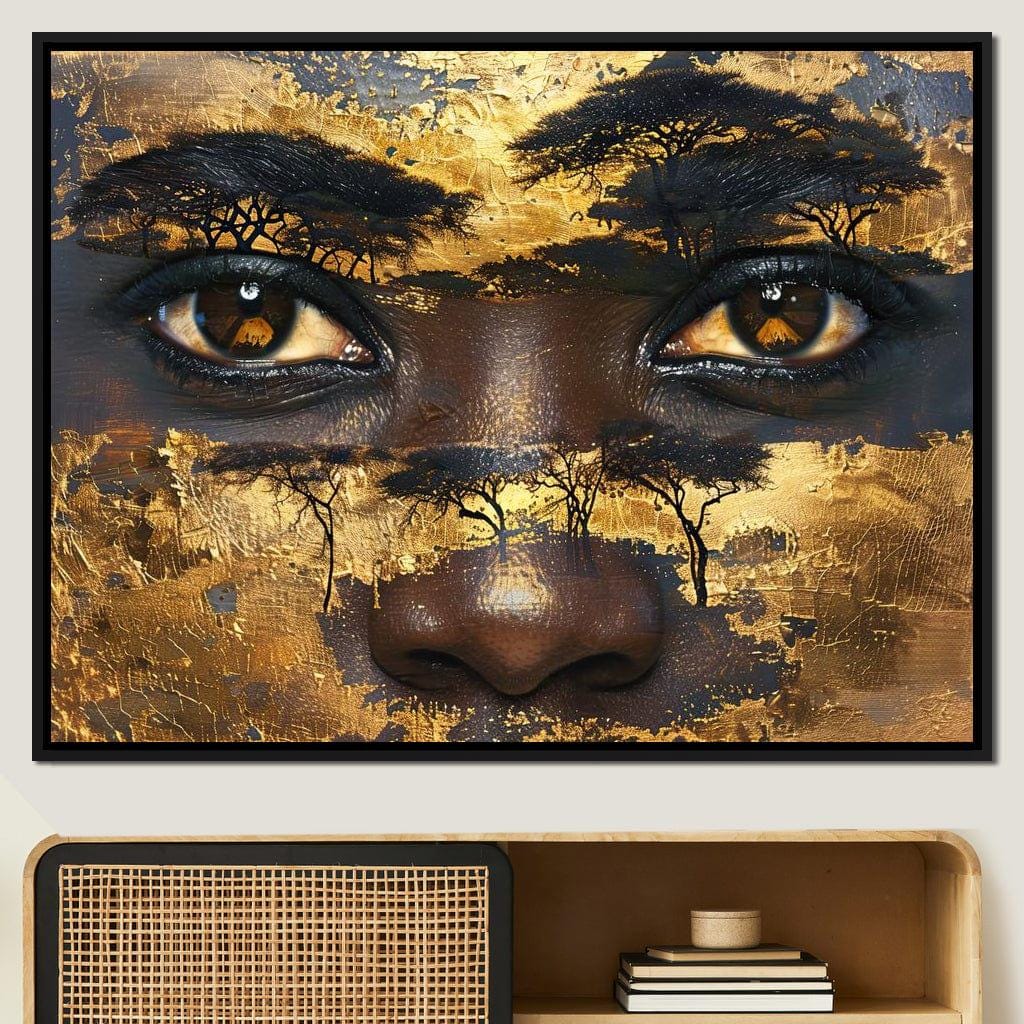Golden Gaze of Nature - Sakeem Gibbs: Eye Portrait | African Art ...