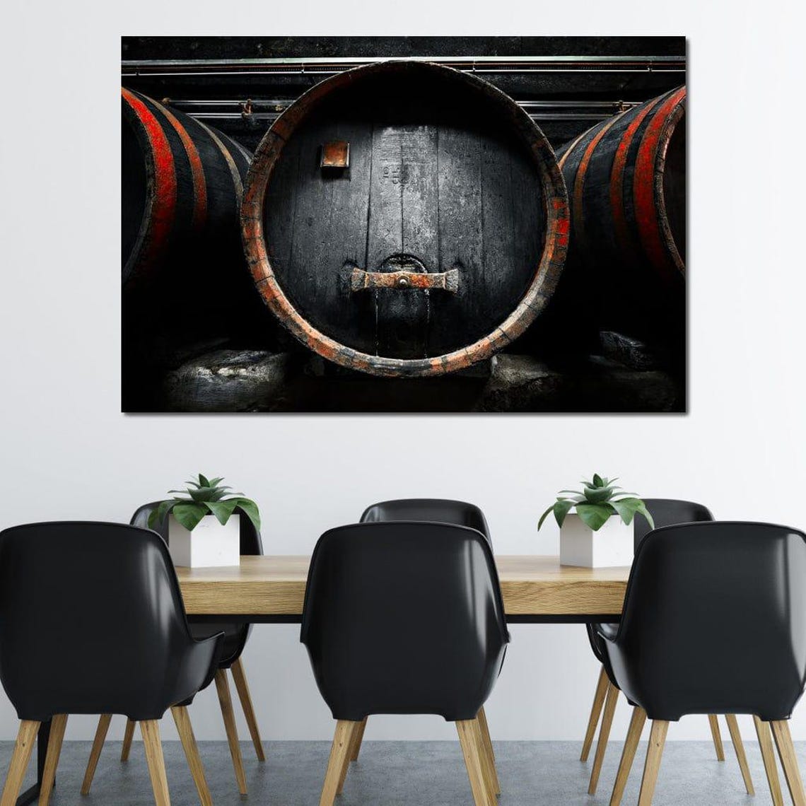Traditional Wood Barrel: Home Decor | Rustic Decor | Vintage Wall Art ...