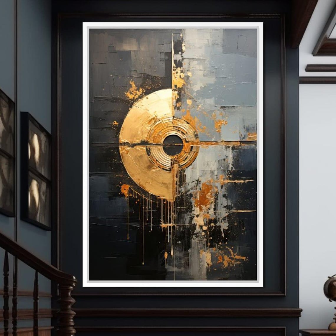 Eclipse in Golden Splendor - Tanni Cylon: Abstract Geometry, Black and ...