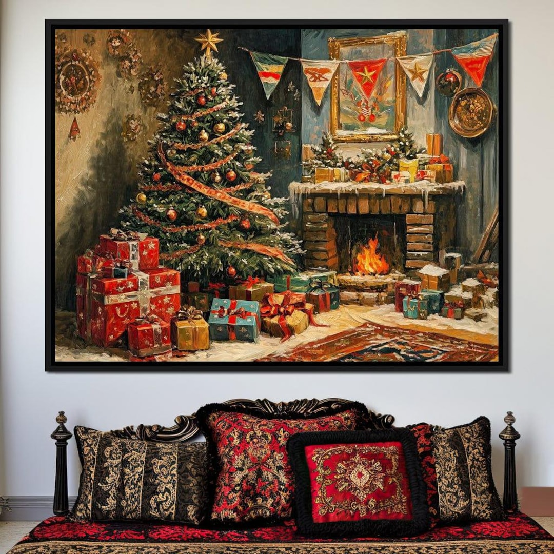 Cozy Christmas: Holiday Decor Art | Festive Wall Art | Seasonal Home ...