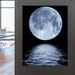 Shadow of the Night: Moon Reflection Art | Monochrome Lunar Landscape ...