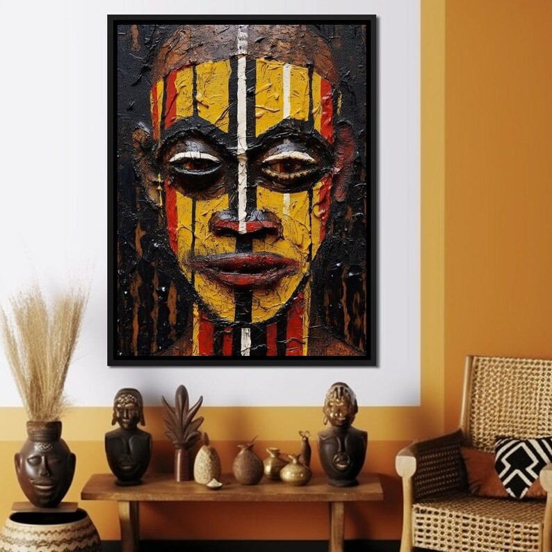 Tribal Mask 09 - Sakeem Gibbs: African Art, Bold Colors, Ethnic Decor ...