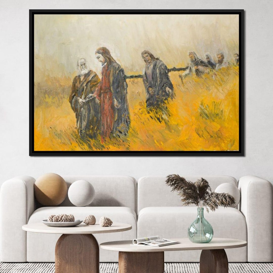 Religious Scene: Christian Art | Biblical Themes | Spiritual Decor ...