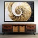 Golden Nautilus Reverie - Tanni Cylon | Elegant Gold Art | Modern Wall ...
