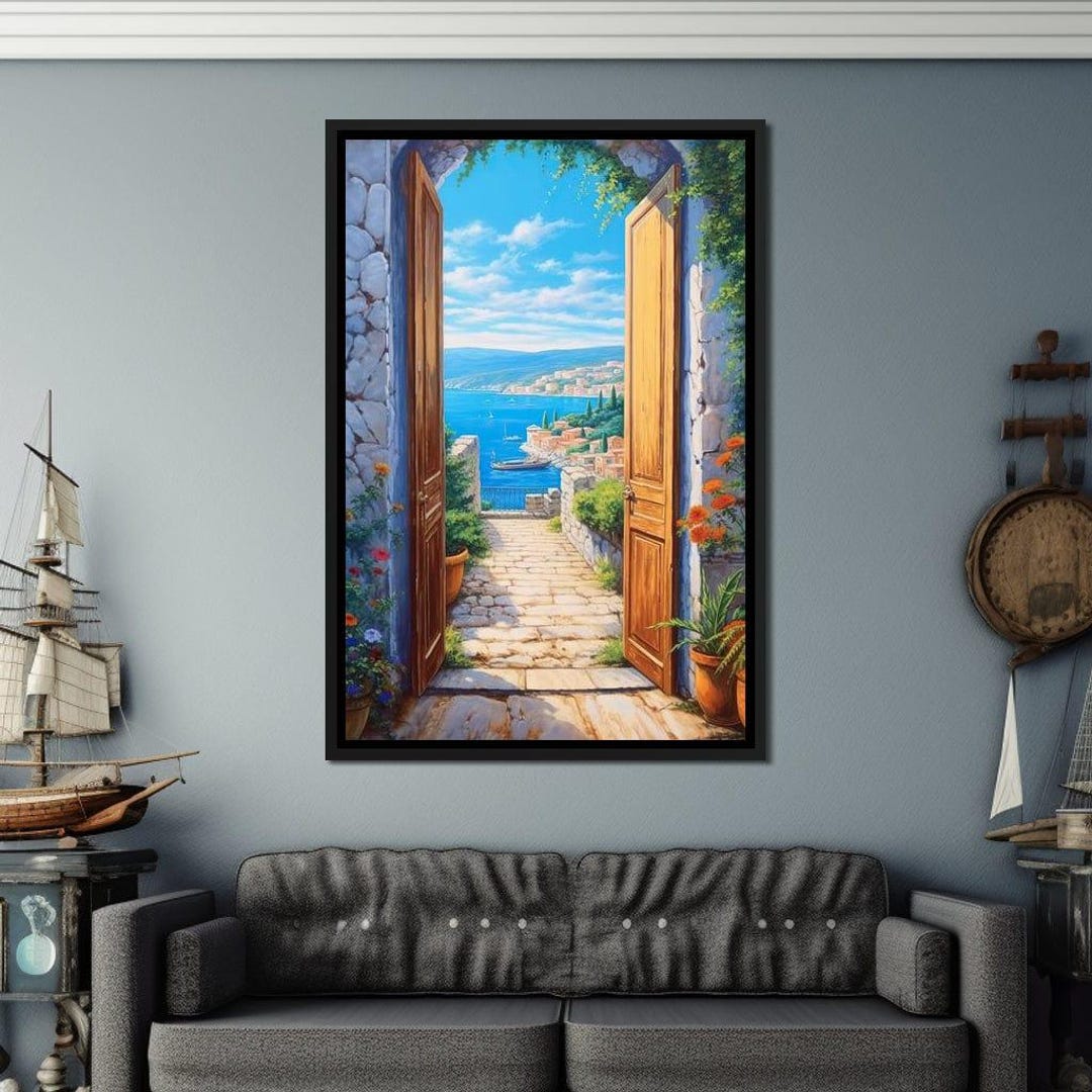 Open Door to the Sea: Coastal Decor, Beach Entrance, Scenic ...