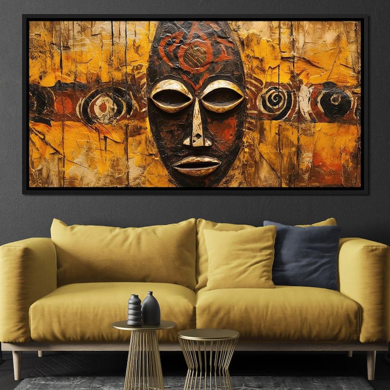 Tribal Mask 11 - Sakeem Gibbs: African Art | Mask Wall Art | Vibrant ...