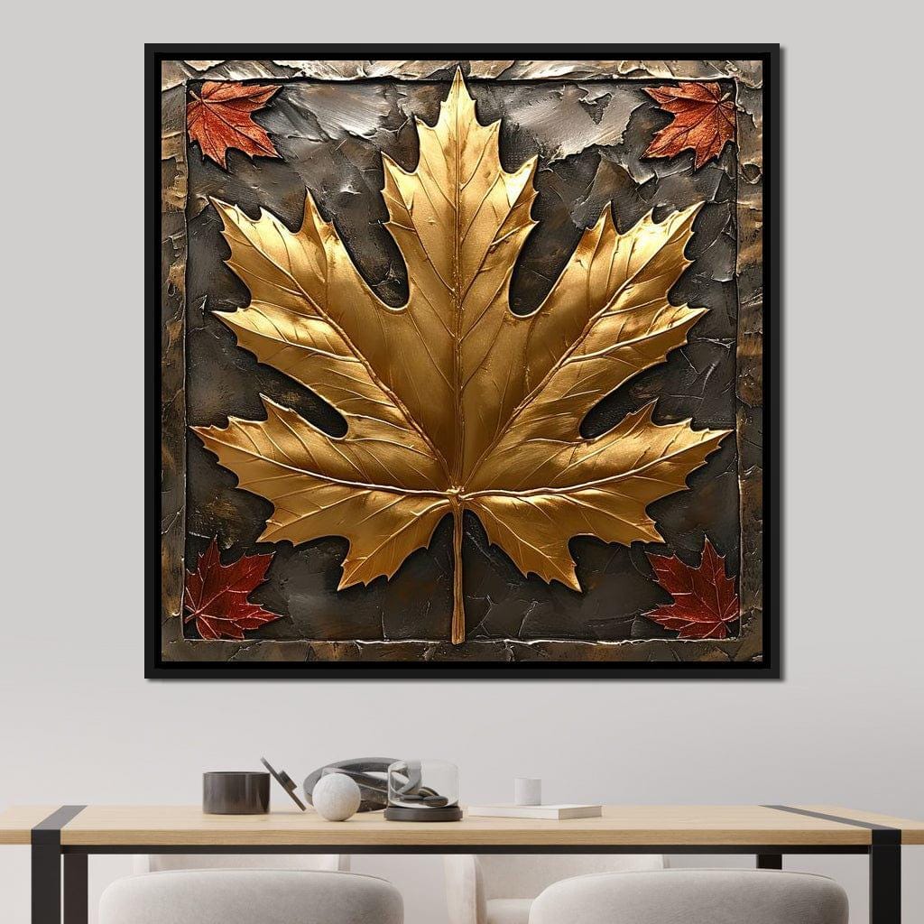 Canadian Maple Leaf 25 Alicia Smith Golden Maple Leaf Art Modern Autumn ...