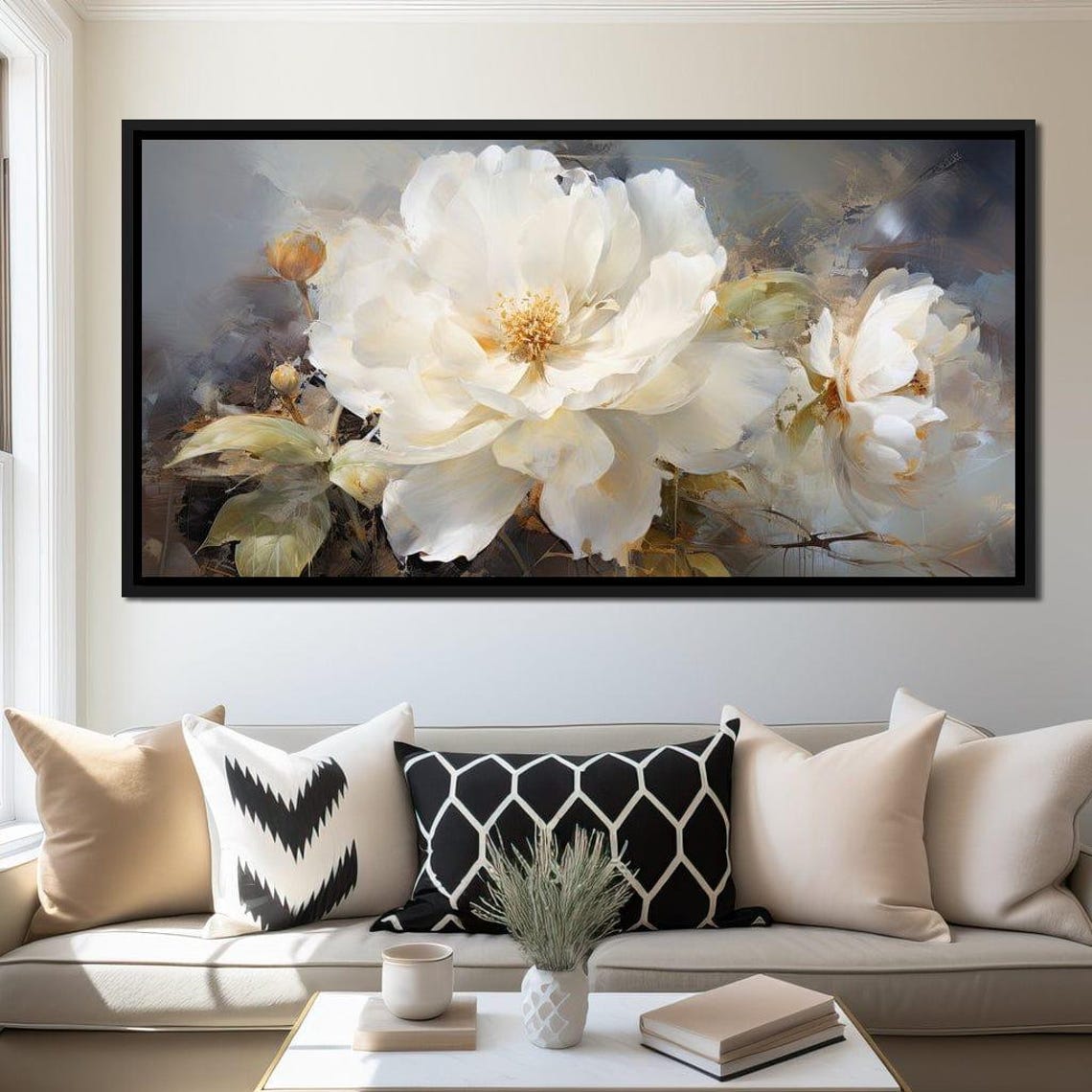 Ethereal Peony Essences: Floral Wall Art Elegant Decor Botanical Print ...