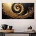 Abyssal Gold Vortex - Tanni Cylon: Abstract Spirals | Elegant Black and ...