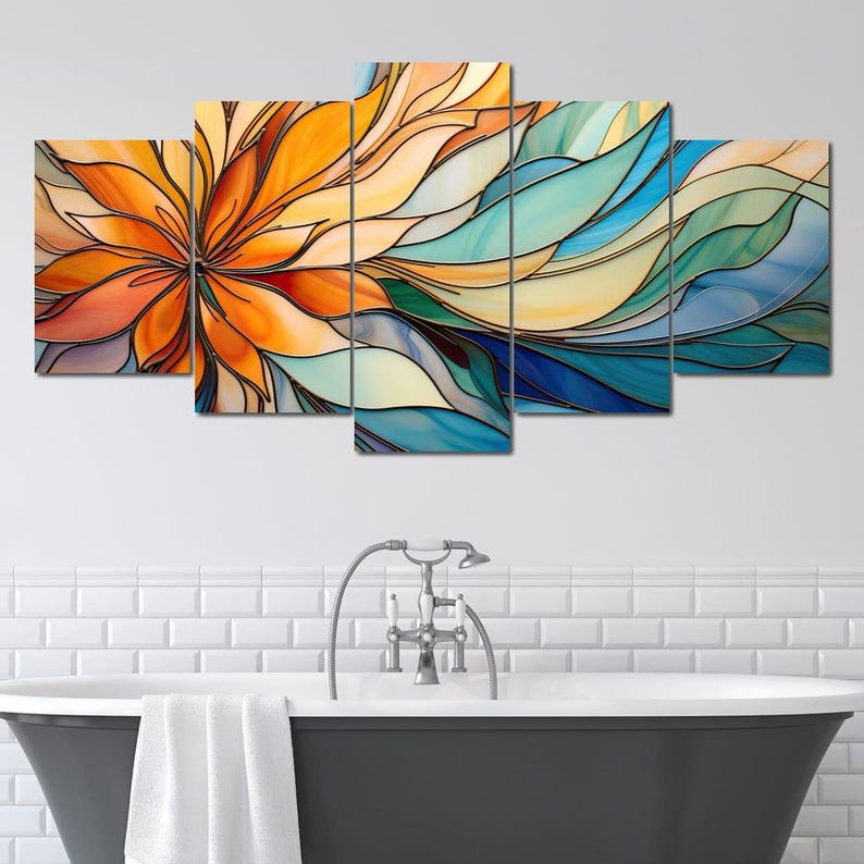 Amber Waves of Petal Patterns - Cole Williams | Vibrant Floral Wall Art ...