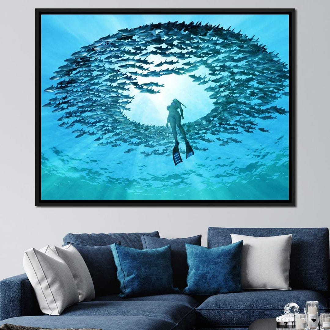 Eye of the Ocean: Stunning Blue Fish Photography Marine Life Art ...
