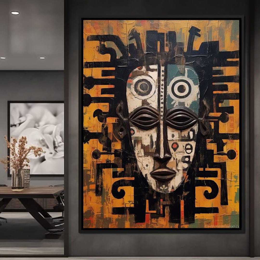 Tribal Mask 19 - Sakeem Gibbs: African Mask Print, Cultural Art, Ethnic ...