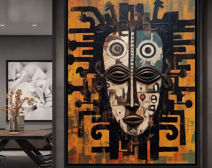 Tribal Mask 19 Sakeem Gibbs: African Mask Print, Cultural Art, Ethnic ...