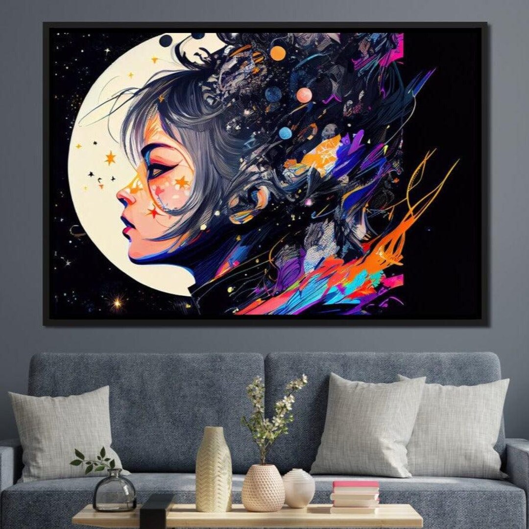 Dreams 25 Tanni Cylon: Psychedelic Space Art Print, Colorful Home Decor ...