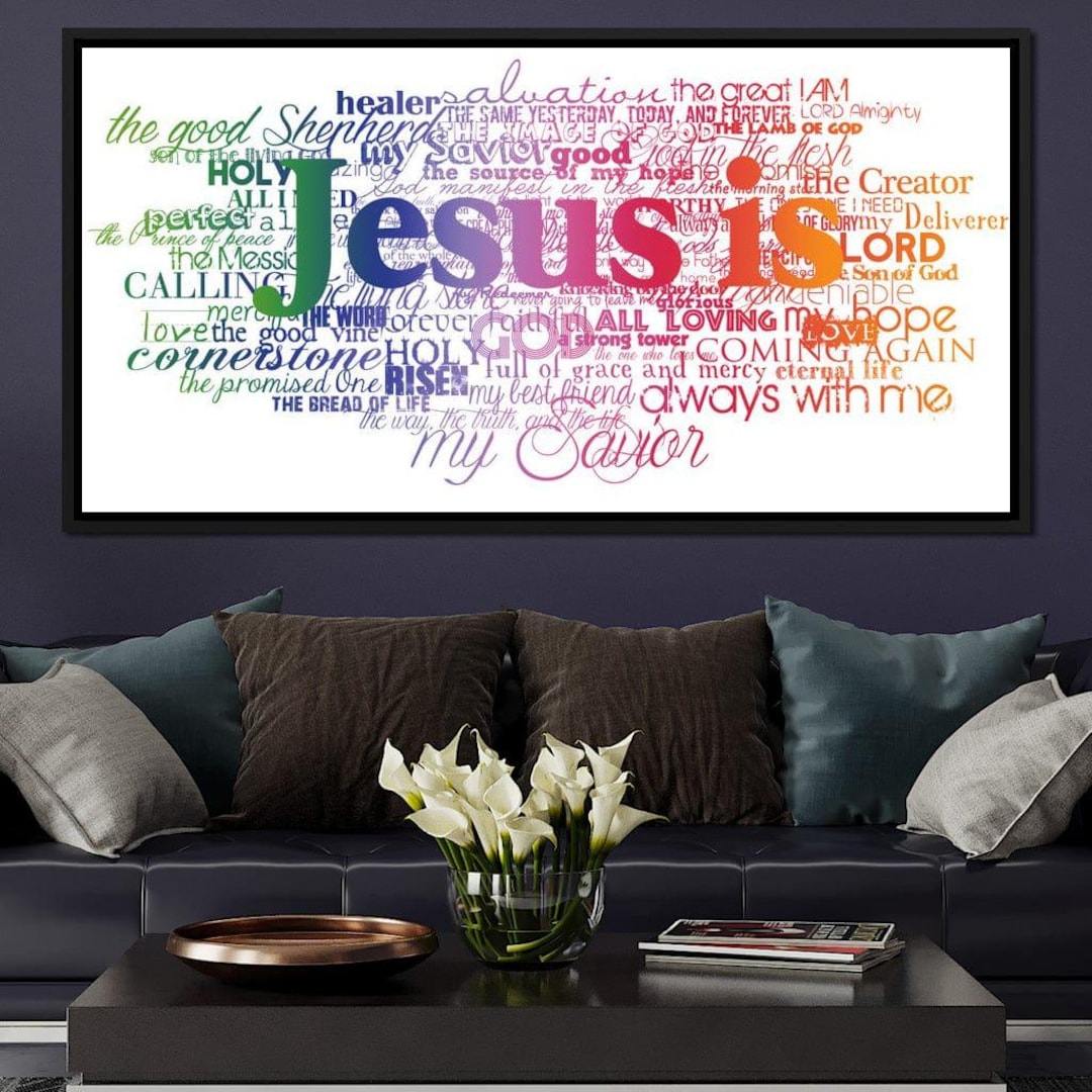 Jesus Is: Inspirational Christian Art | Modern Typography | Spiritual ...